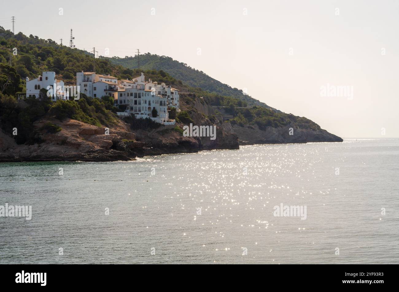 The Parque del Garraf park featuring a cave-filled area of limestone ...