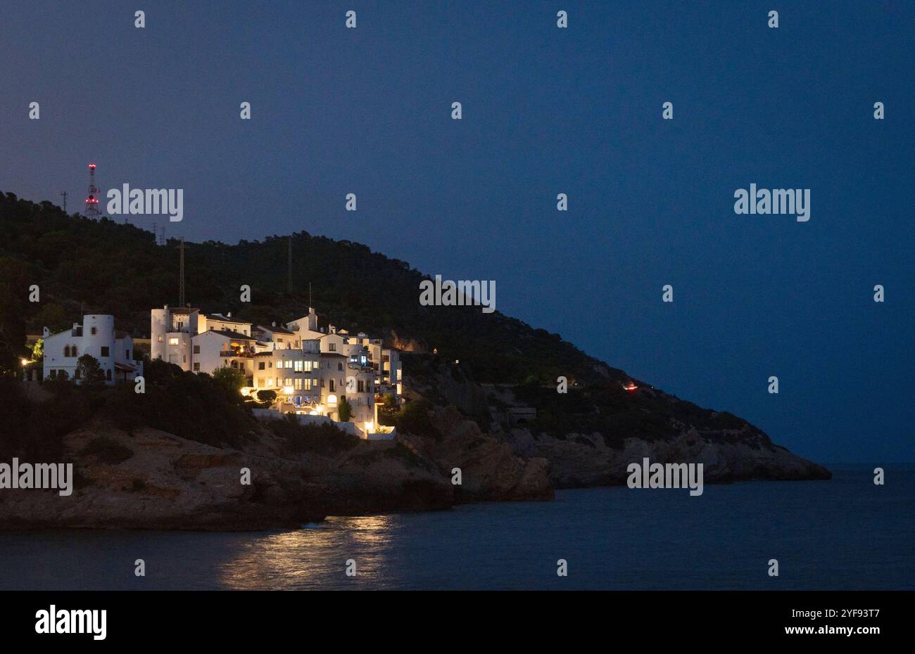 The Parque del Garraf park featuring a cave-filled area of limestone ...