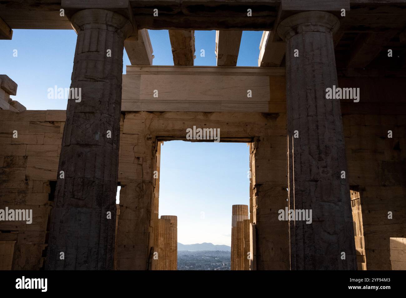 The Propylaia which is the monumental ceremonial gateway to the ...