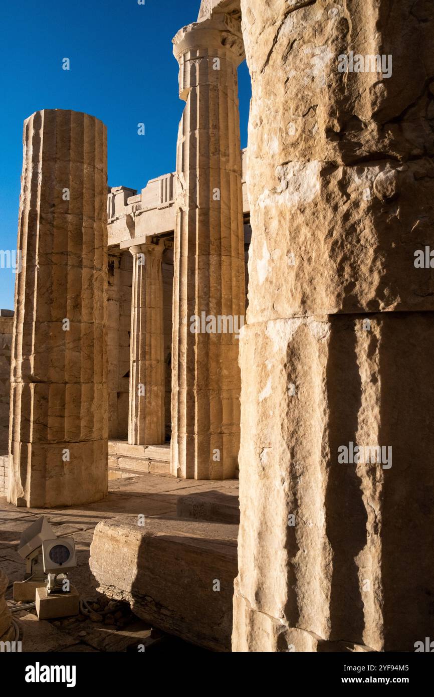 The Propylaia which is the monumental ceremonial gateway to the ...