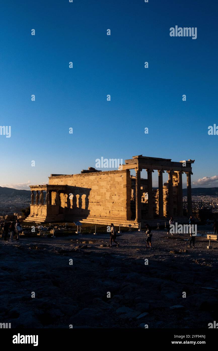 Temple of the Erechtheion (Erekhtheion, Erekhthio, Erechtheum) with the ...
