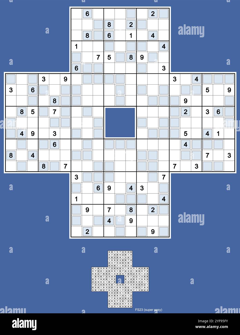 Sohei Sudoku with Even-Odd variant. Four overlapping Even-Odd Sudoku ...