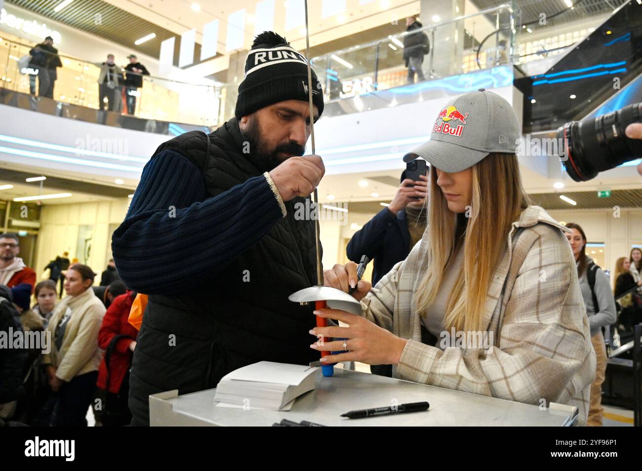 KYIV, UKRAINE - NOVEMBER 2, 2024 - Ukrainian sabre fencer Olga Kharlan ...