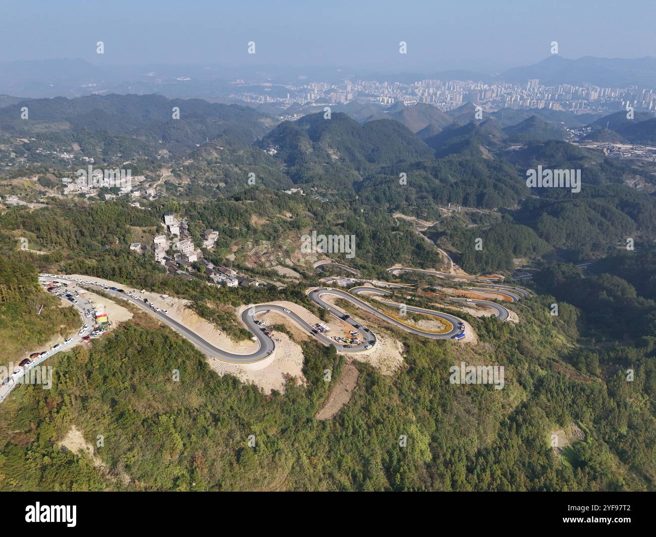 KAILI, CHINA - NOVEMBER 3, 2024 - Aerial photo taken on Nov 3, 2024 ...