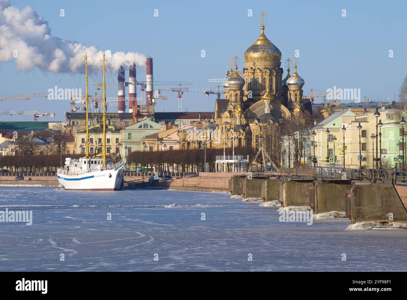 ST PETERSBURG, RUSSIA - MARCH 16, 2018: View of the Church of the ...