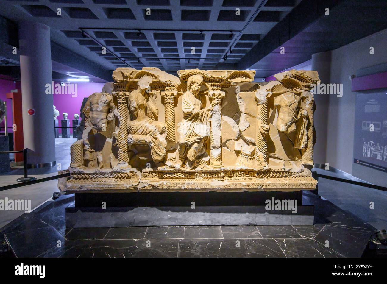 Aydin, Turkey. Aydin Archaeological Museum. The Museum contains statues ...