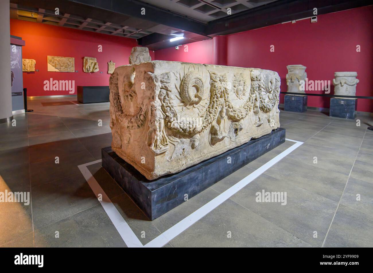 Aydin, Turkey. Aydin Archaeological Museum. The Museum contains statues ...