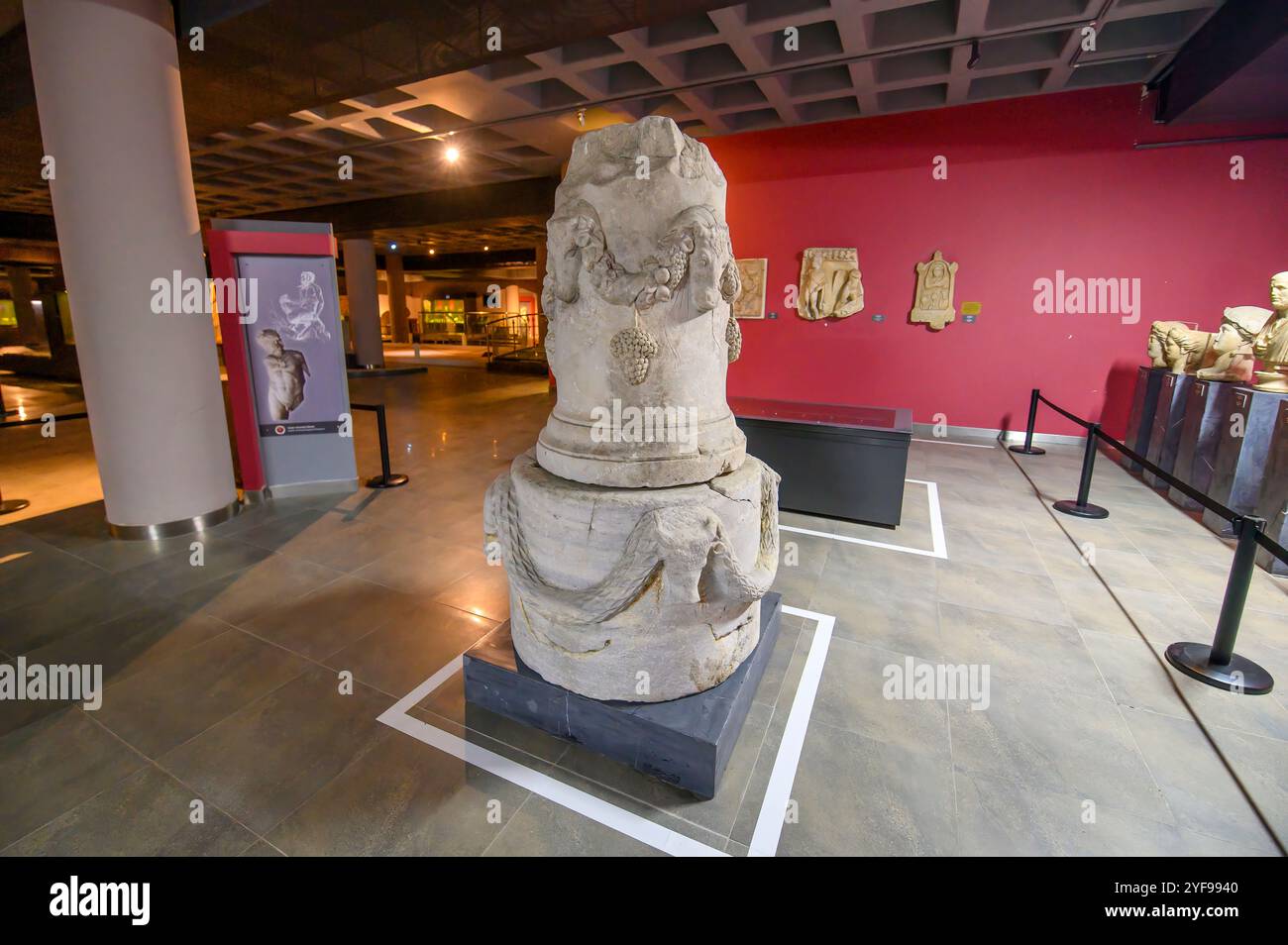 Aydin, Turkey. Aydin Archaeological Museum. The Museum contains statues ...