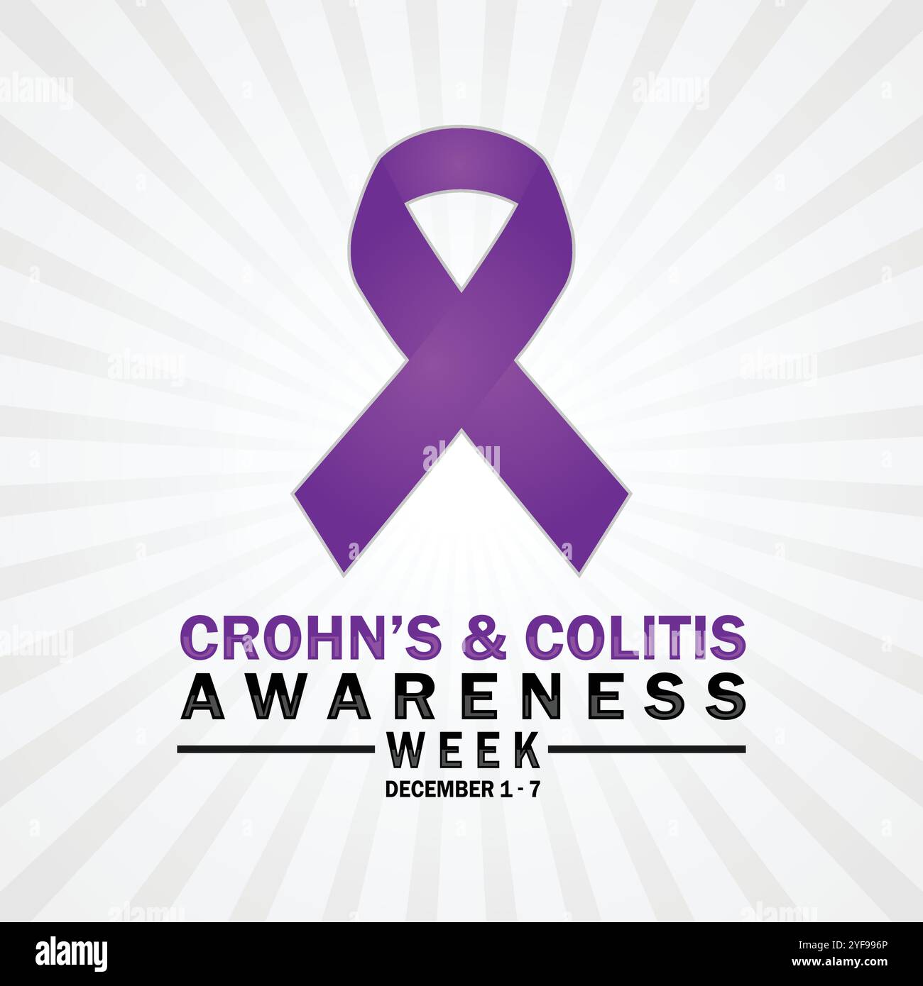 Crohn's and Colitis Awareness week. December 1 - 7. Holiday concept ...