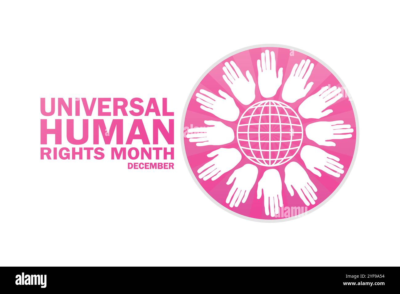 Universal Human Rights Month wallpaper with shapes and typography ...