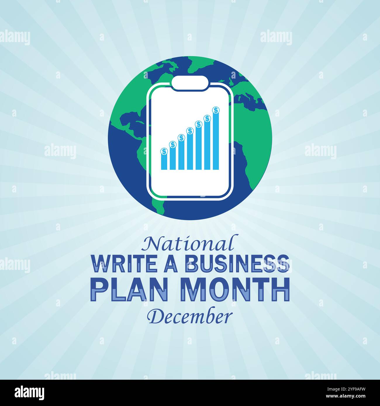 National Write a Business Plan Month. December. Holiday concept ...