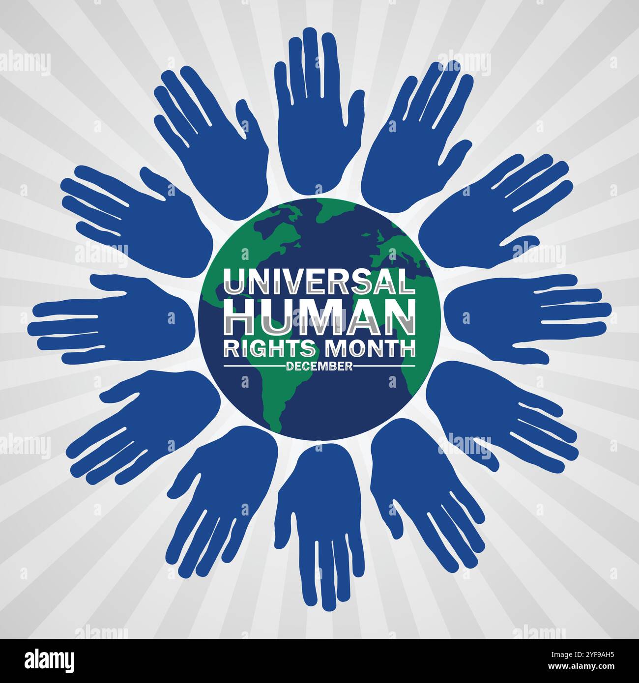 Universal Human Rights Month. December. Holiday concept. Template for ...