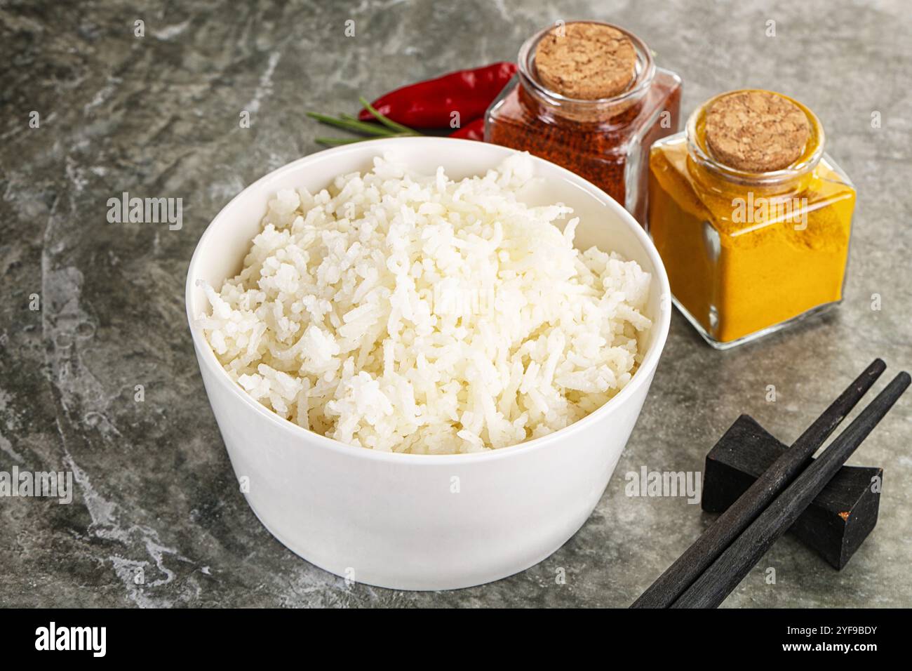 Steamed Indian Basmati rice in the bowl Stock Photo - Alamy