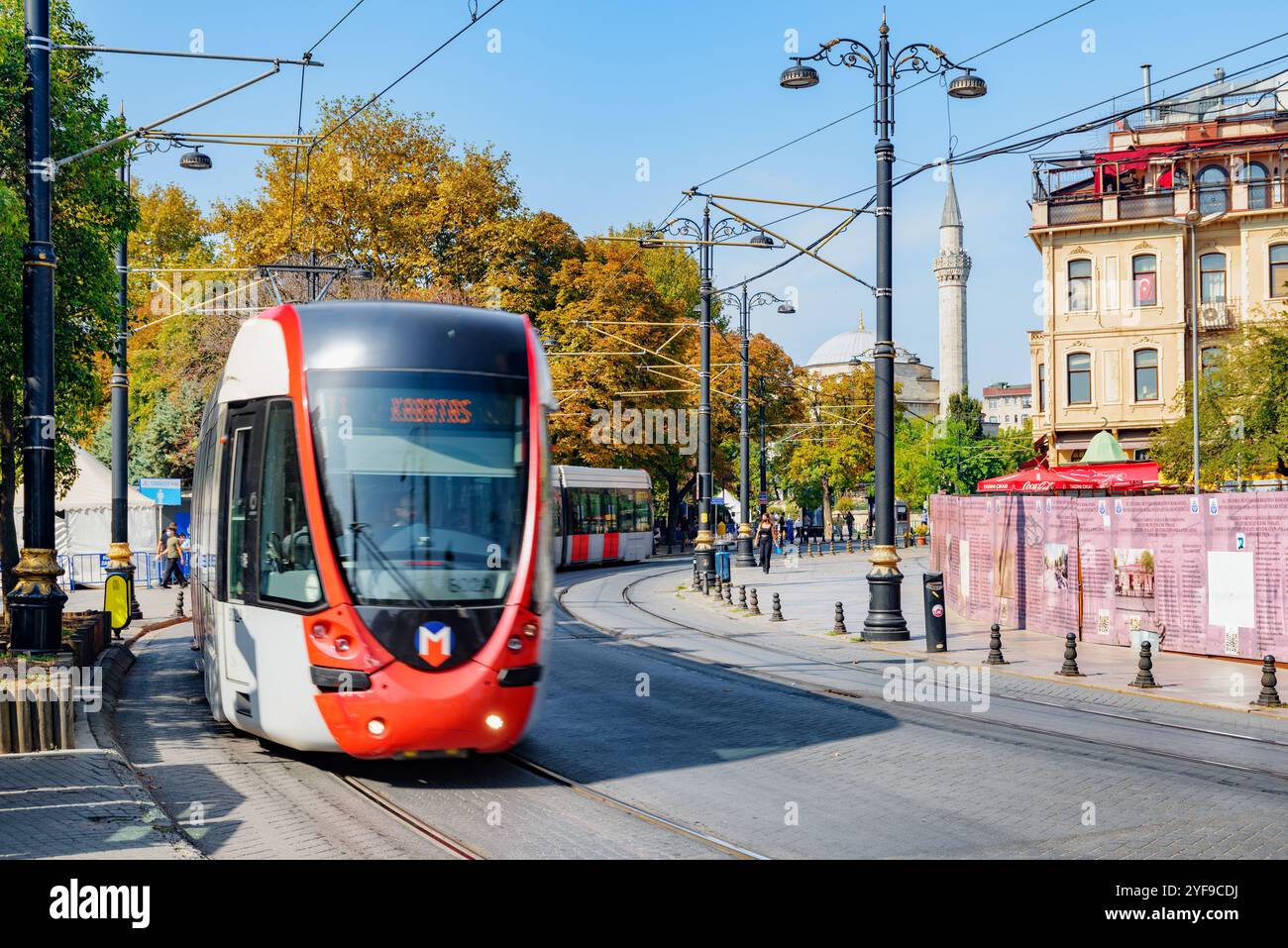 A low-floor tram in Istanbul, Turkey Stock Photo - Alamy