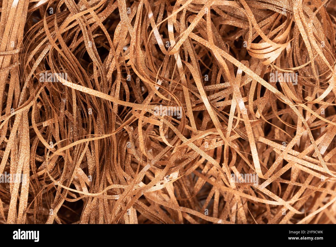 Confetti gift box filler in the box on white background Stock Photo - Alamy