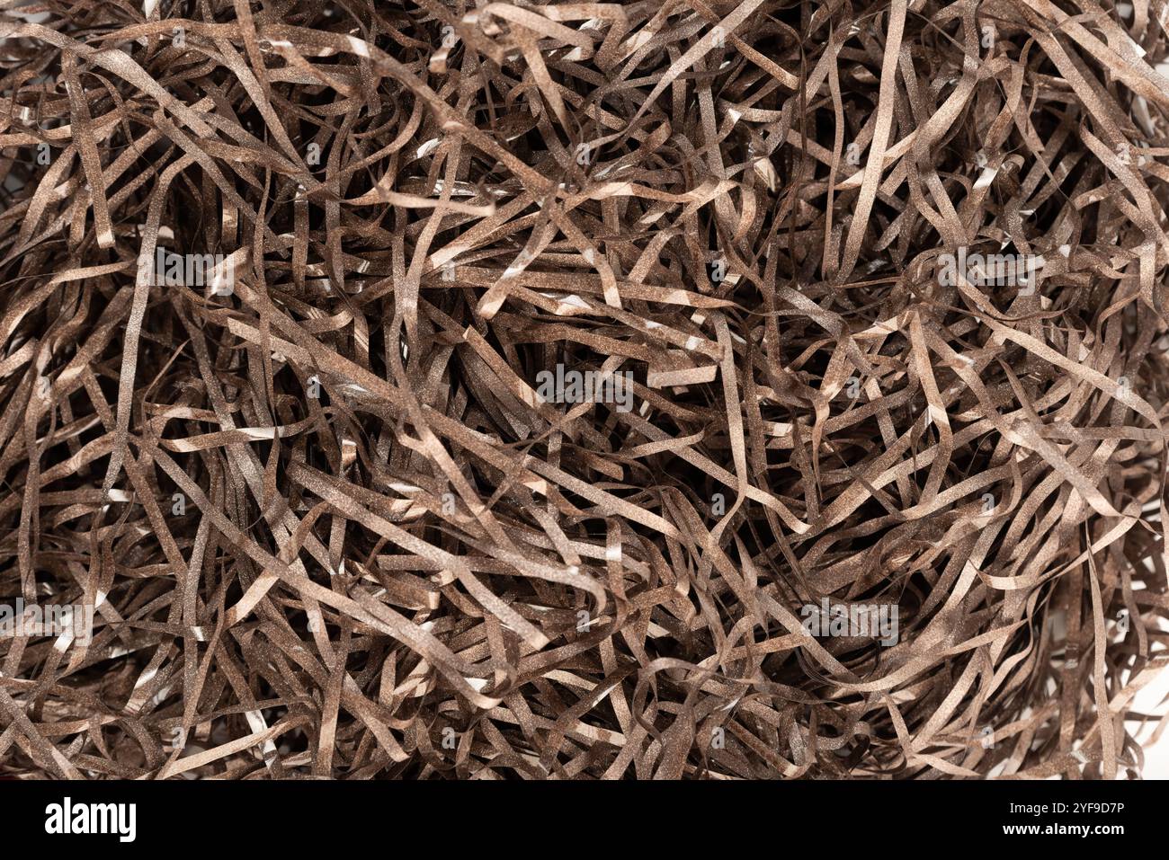 Confetti gift box filler in the box on white background Stock Photo - Alamy