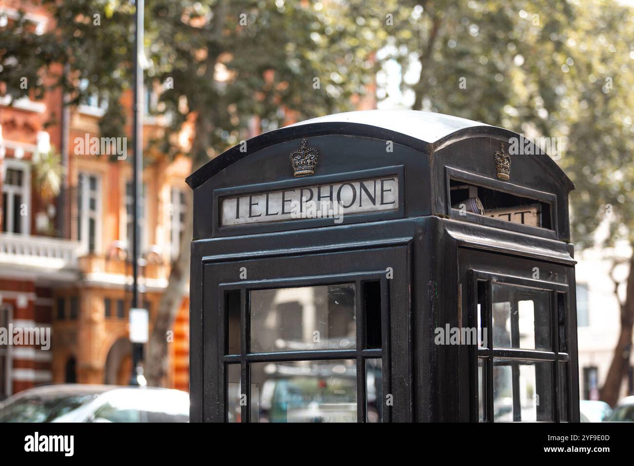 Black Telephone Booth London