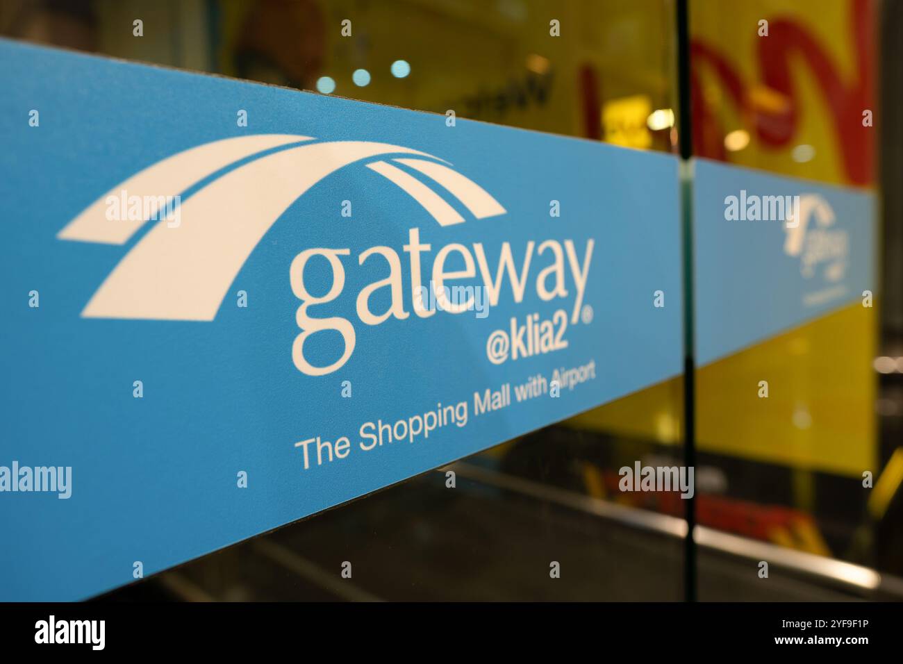 KUALA LUMPUR, MALAYSIA - MARCH 06, 2023: close up shot of Gateway sign ...