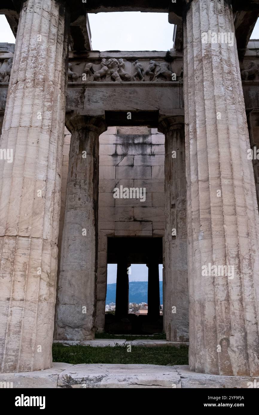 The Temple of Hephaestus or Hephaisteion (also Hephesteum, Hephaesteum, Theseion ,Theseum) in ...