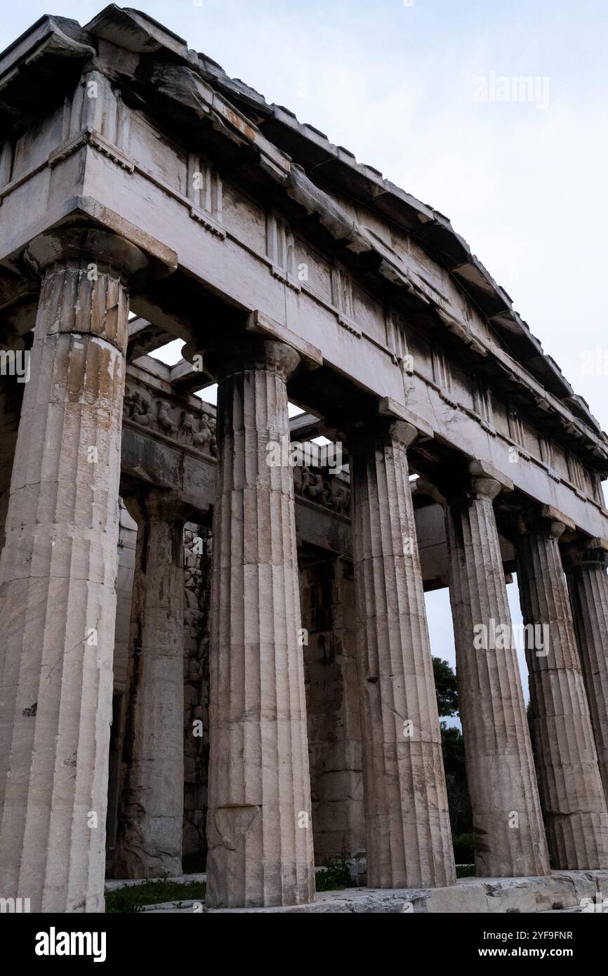 The Temple of Hephaestus or Hephaisteion (also Hephesteum, Hephaesteum, Theseion ,Theseum) in ...