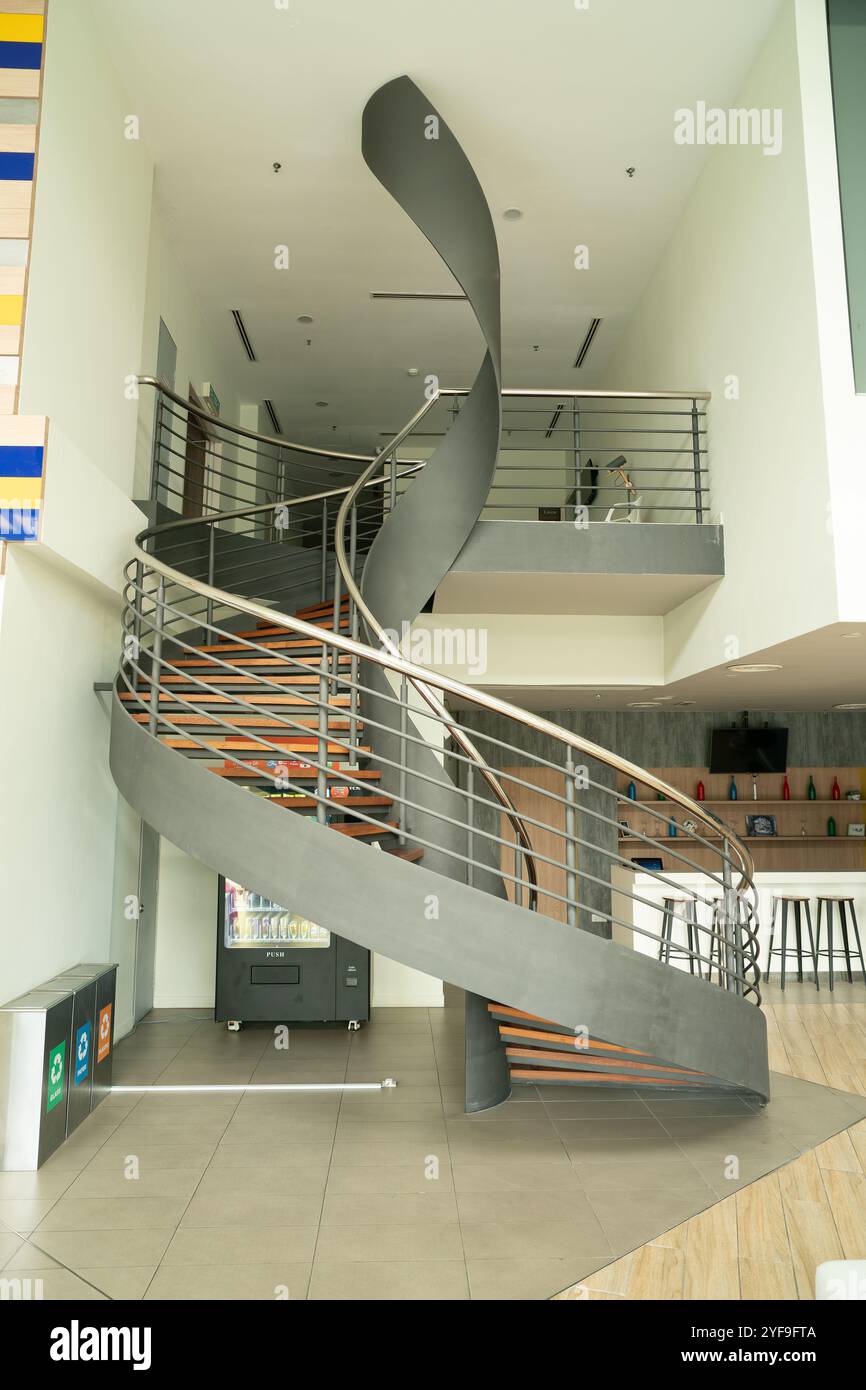 BANDAR SRI DAMANSARA, MALAYSIA - MARCH 11, 2023: view of stairs inside ...