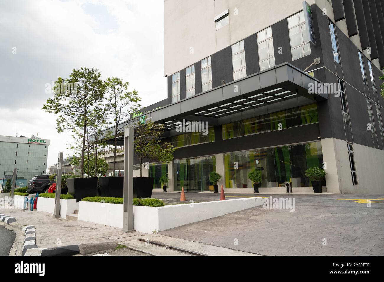 BANDAR SRI DAMANSARA, MALAYSIA - MARCH 11, 2023: entrance to ibis ...