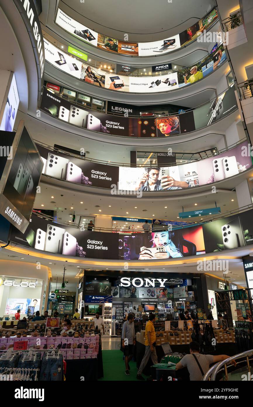 KUALA LUMPUR, MALAYSIA - MARCH 12, 2023: interior shot of Plaza Low Yat ...