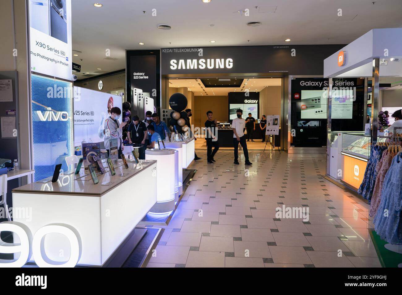 KUALA LUMPUR, MALAYSIA - MARCH 12, 2023: interior shot of Plaza Low Yat ...