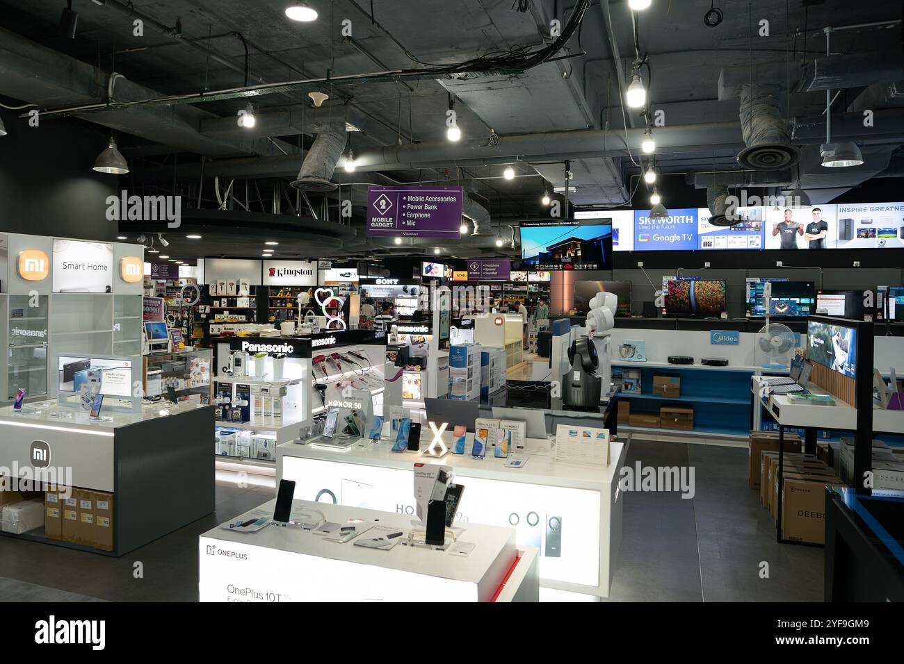 KUALA LUMPUR, MALAYSIA - MARCH 12, 2023: goods on display inside ...