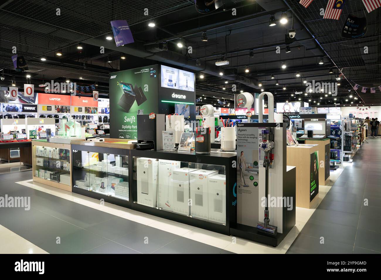 KUALA LUMPUR, MALAYSIA - MARCH 12, 2023: interior shot of TMT store at ...