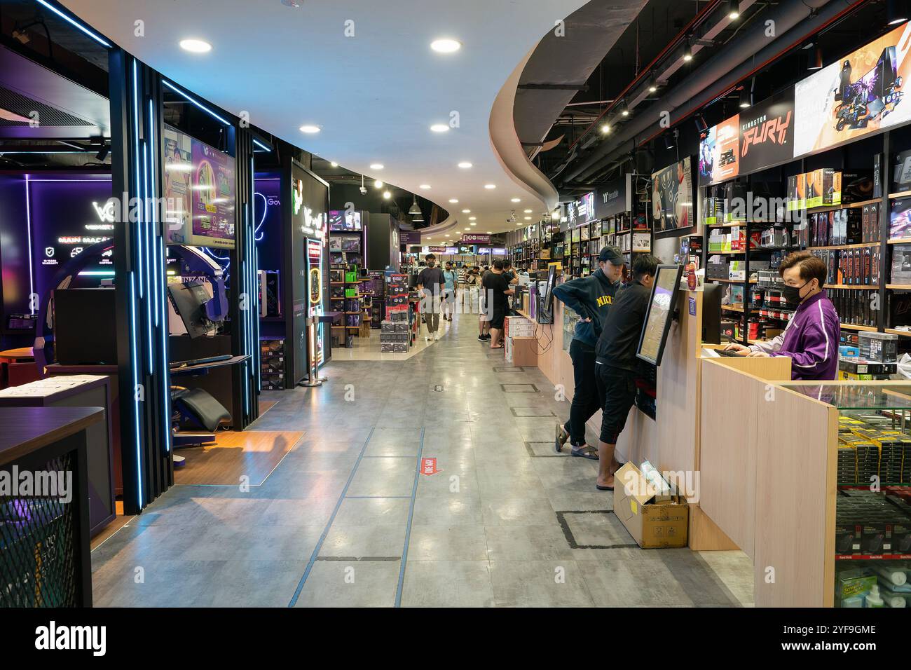 KUALA LUMPUR, MALAYSIA - MARCH 12, 2023: goods on display inside ...