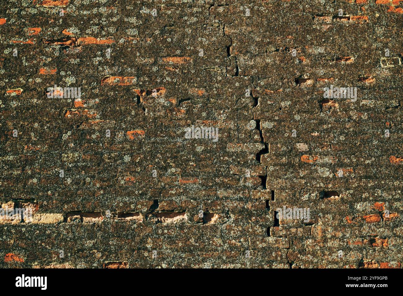 Old brick wall pattern, detail from Petrovaradin fortress in Novi Sad ...