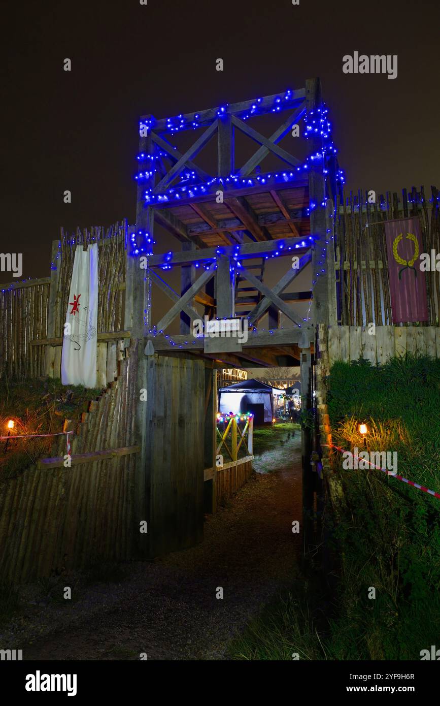 Roman Fort, Entrance, Event, Auxilia, Holt ,North Wales, United Kingdom ...