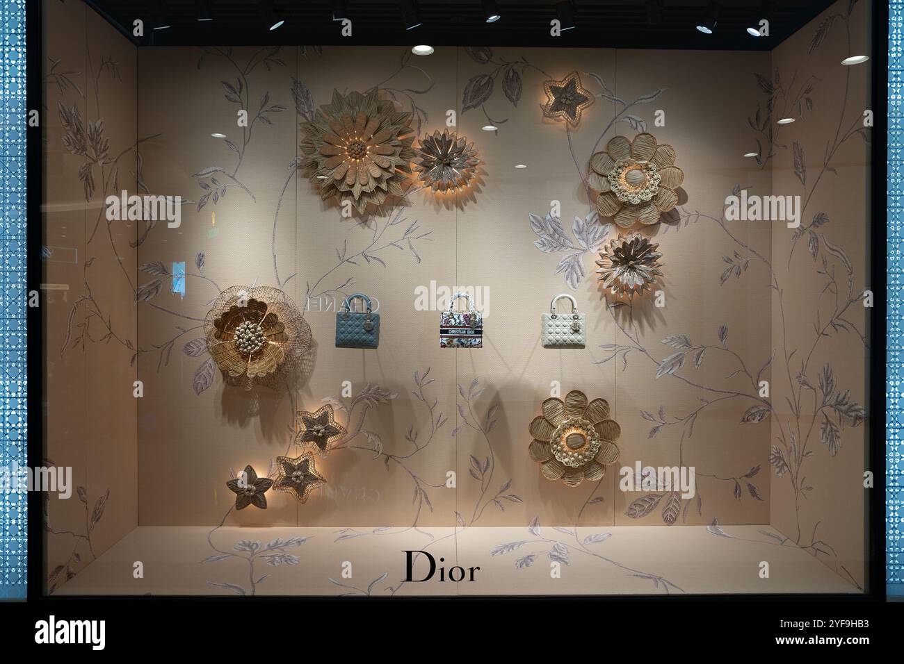 KUALA LUMPUR, MALAYSIA - MARCH 15, 2023: bags on display at Dior store ...
