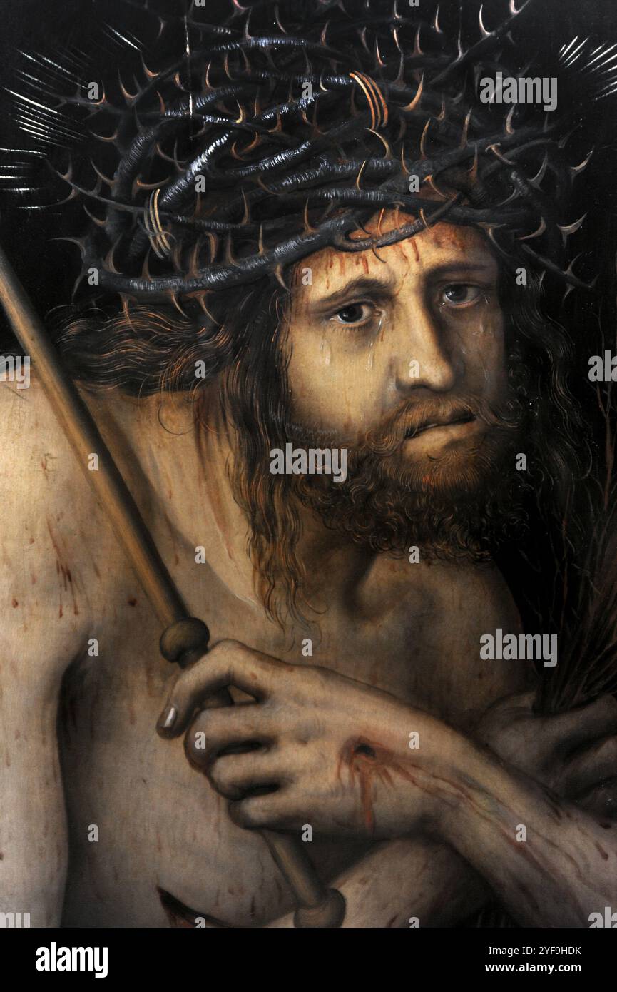 Lucas Cranach the Elder (1472-1553) and workshop. German painter and printmaker. Man of Sorrows ...
