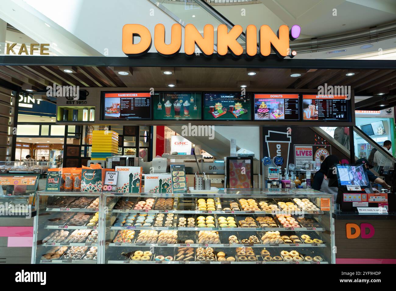 KUALA LUMPUR, MALAYSIA - MARCH 15, 2023: Dunkin' Donuts at Suria KLCC ...