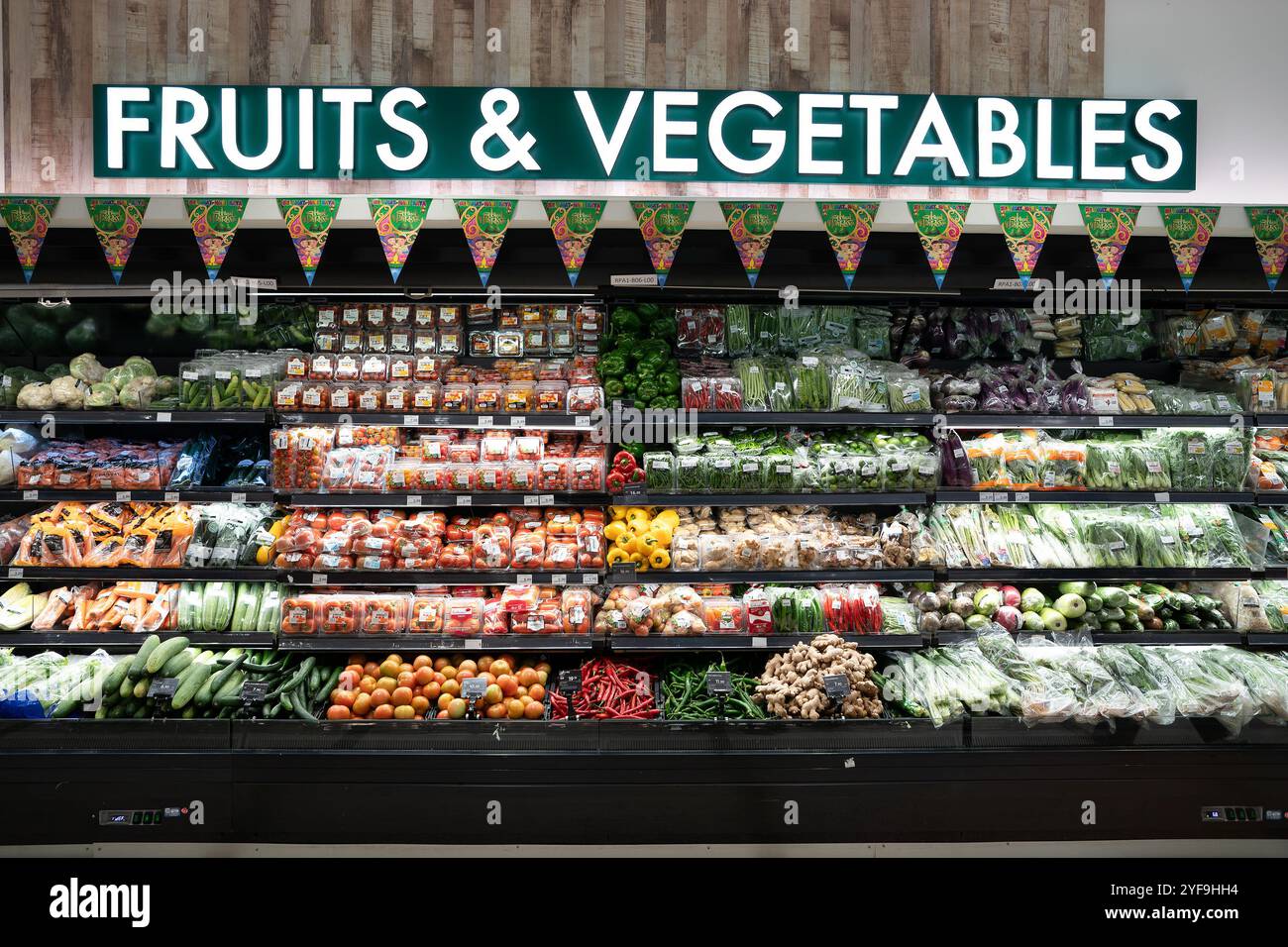 KUALA LUMPUR, MALAYSIA - MARCH 15, 2023: fruits and vegetables for sale ...