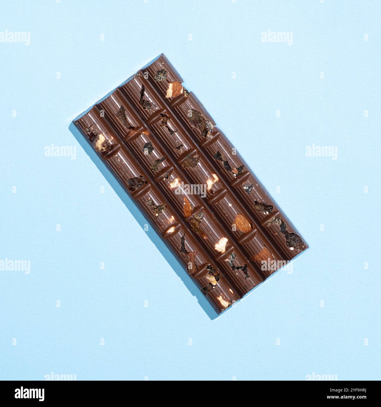 One square dark chocolate nuts hi-res stock photography and images - Alamy