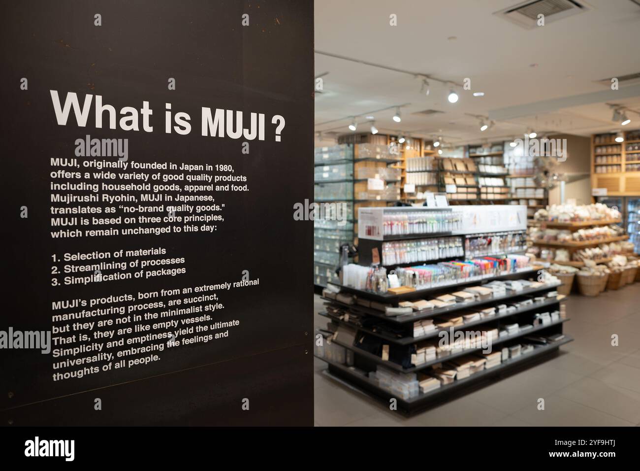 KUALA LUMPUR, MALAYSIA - MARCH 15, 2023: Muji store in Kuala Lumpur ...