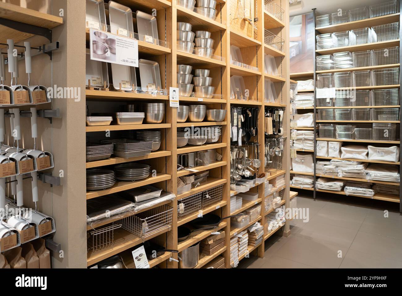 KUALA LUMPUR, MALAYSIA - MARCH 15, 2023: goods for sale inside Muji ...