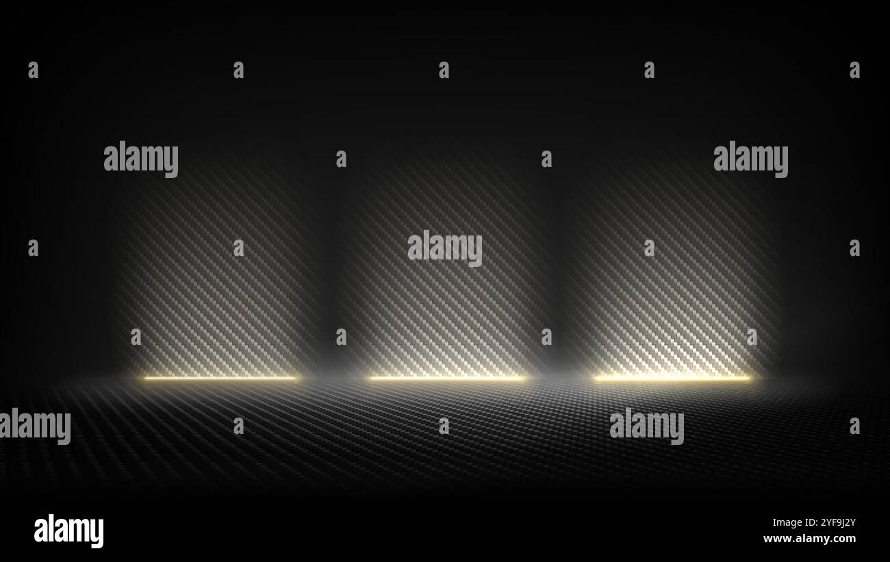 Studio interior with carbon fiber texture. Modern carbon fiber textured ...