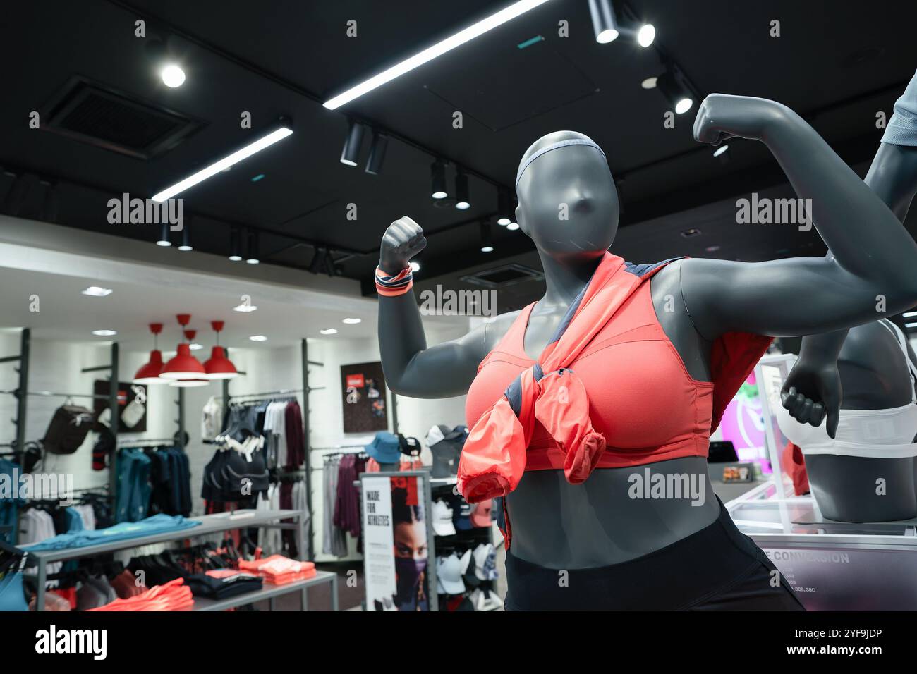 KUALA LUMPUR, MALAYSIA - MARCH 15, 2023: dressed mannequin on display ...
