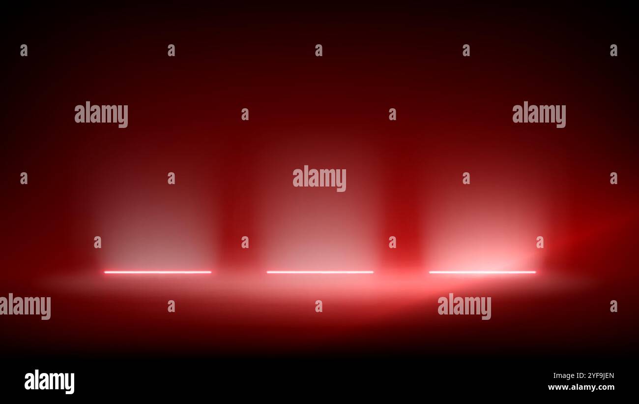 Studio interior, stage with neon, led lighting. Background, backdrop ...