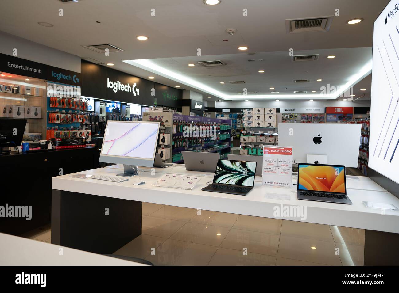 KUALA LUMPUR, MALAYSIA - MARCH 15, 2023: laptops on display at All IT ...