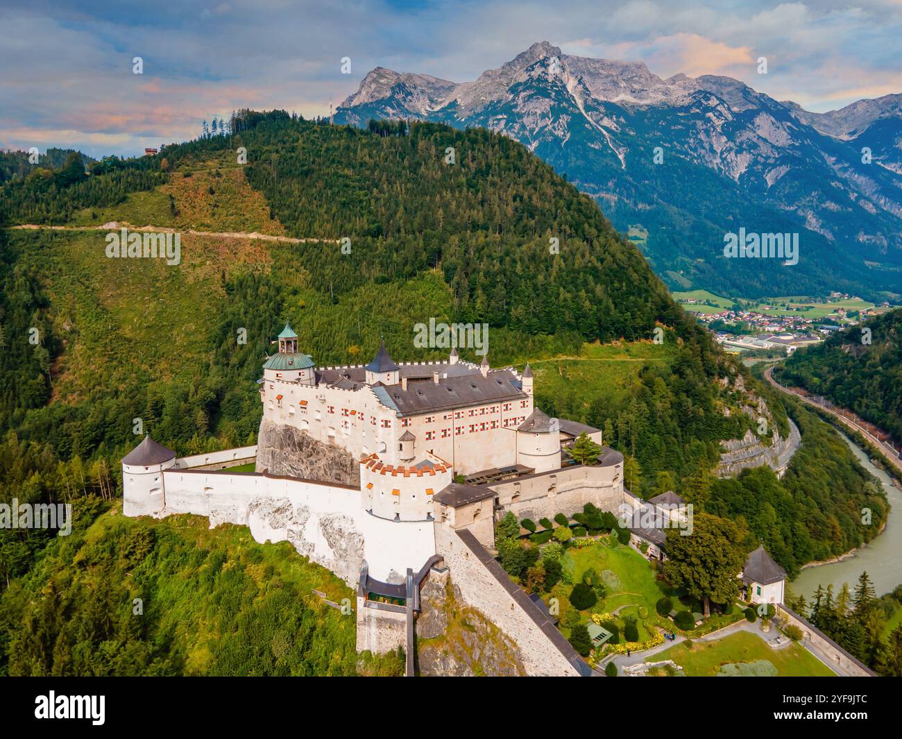 Majestic Scenery of Hohenwerfen Castle and Fortress Austria's Iconic ...