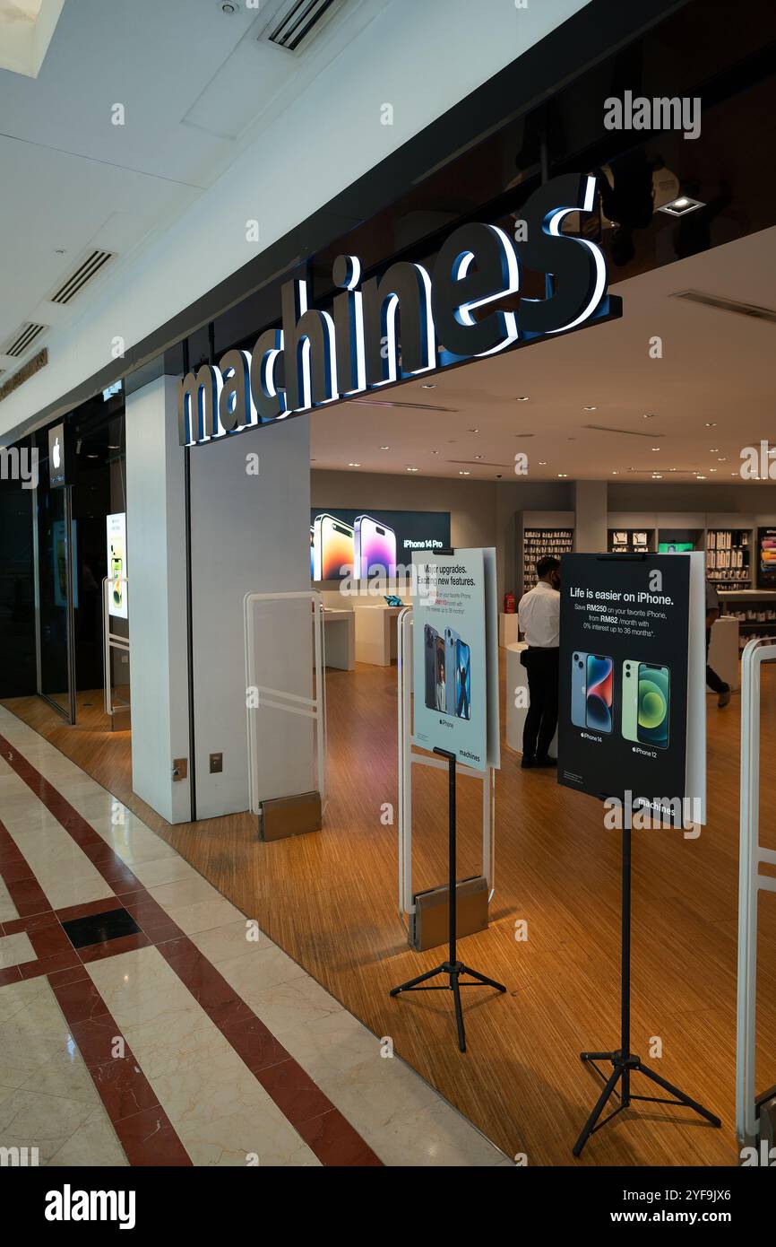 KUALA LUMPUR, MALAYSIA - MARCH 15, 2023: entrance to Machines Suria ...