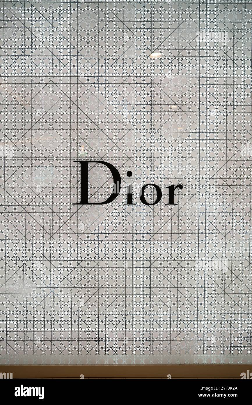 KUALA LUMPUR, MALAYSIA - MARCH 15, 2023: Dior sign as inside Suria KLCC ...