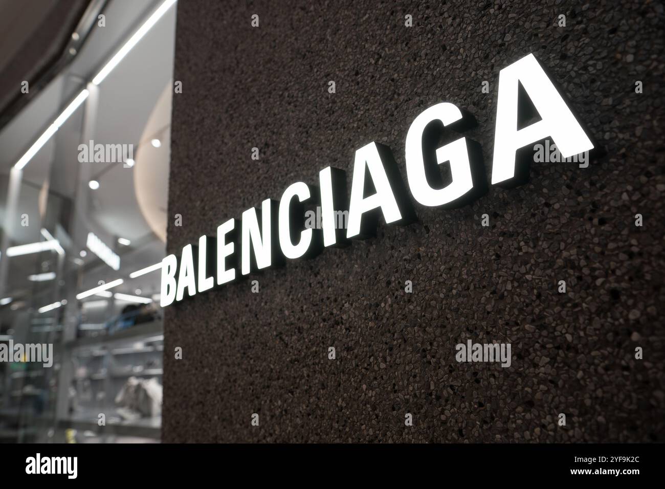 KUALA LUMPUR, MALAYSIA - MARCH 15, 2023: close up shot of Balenciaga ...