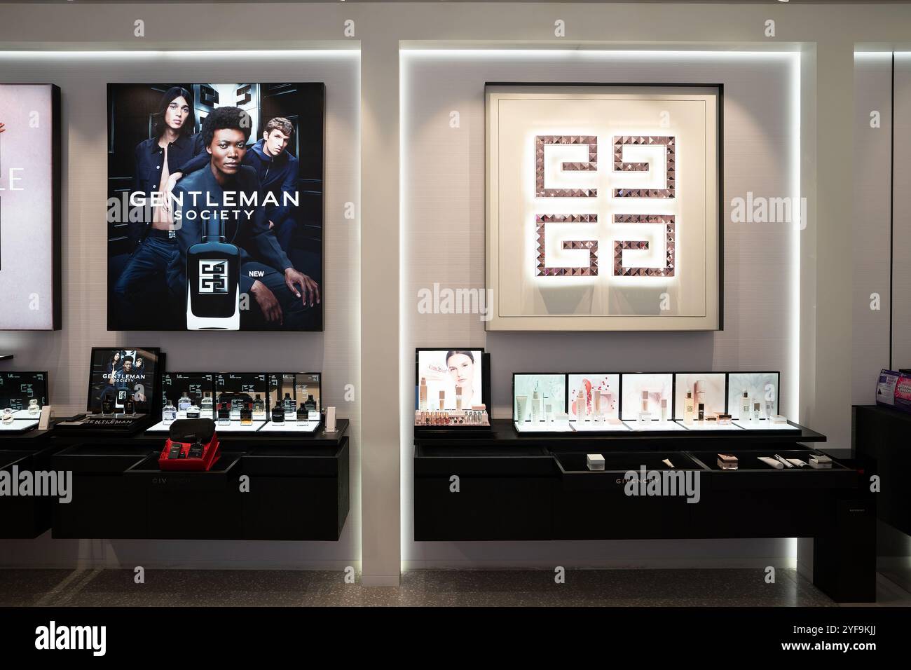 KUALA LUMPUR, MALAYSIA - MARCH 15, 2023: interior shot of Givenchy store in Kuala Lumpur Stock ...