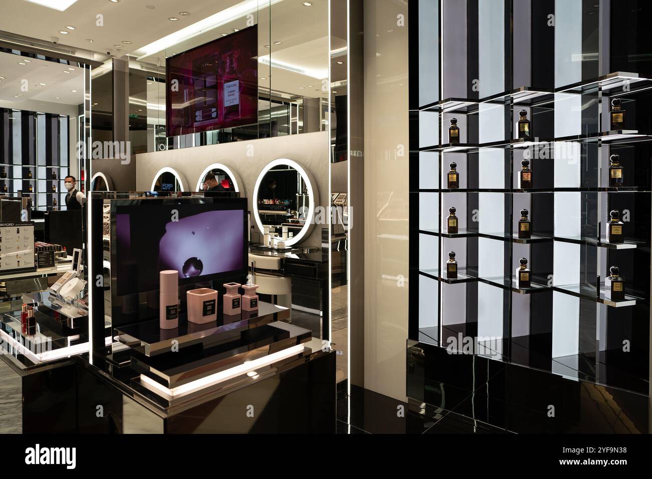 KUALA LUMPUR, MALAYSIA - MARCH 15, 2023: goods on display at Tom Ford ...